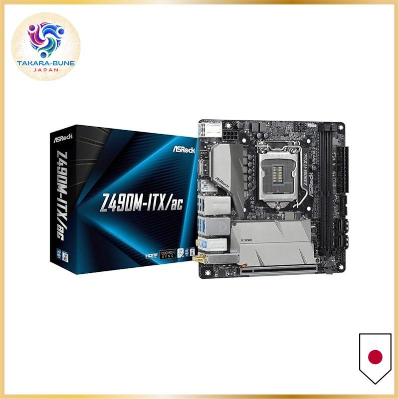 ASRock Z490M-ITX/ac Motherboard Intel 10th Generation CPU (LGA1200 ...