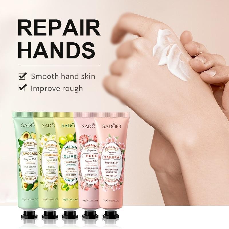 Fruit Hand Cream SADOER Rose Chamomile Hand Cream 30g | Shopee Malaysia