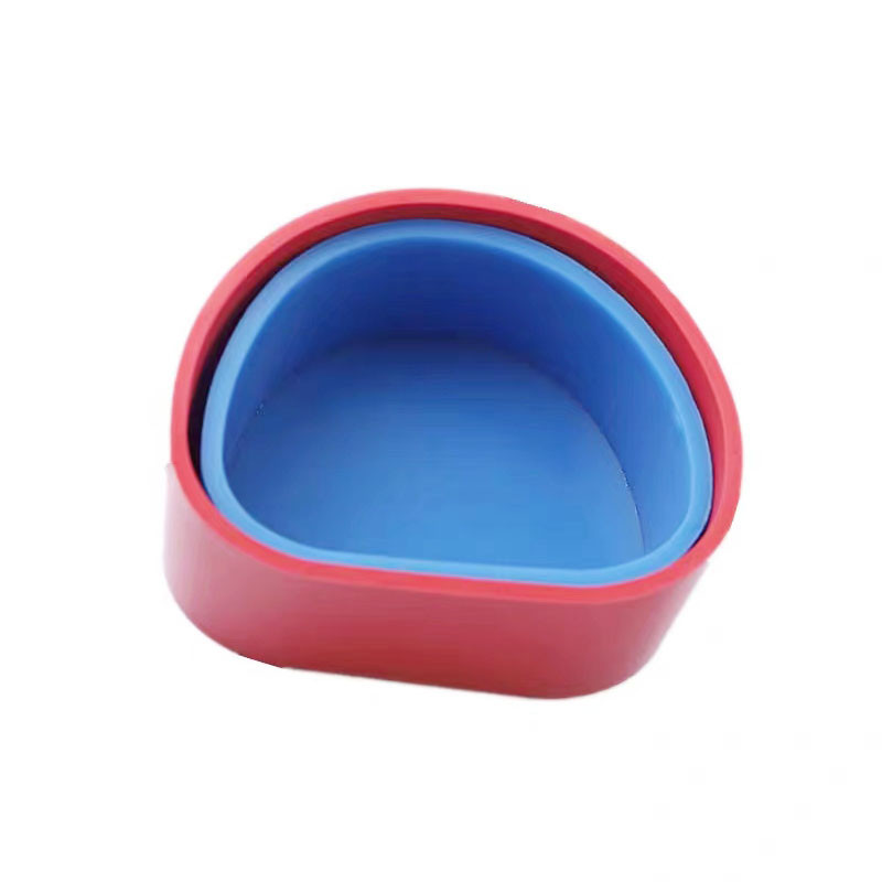 Silicone box Dental denture Silicone bowl Dental tools Red and blueRed ...