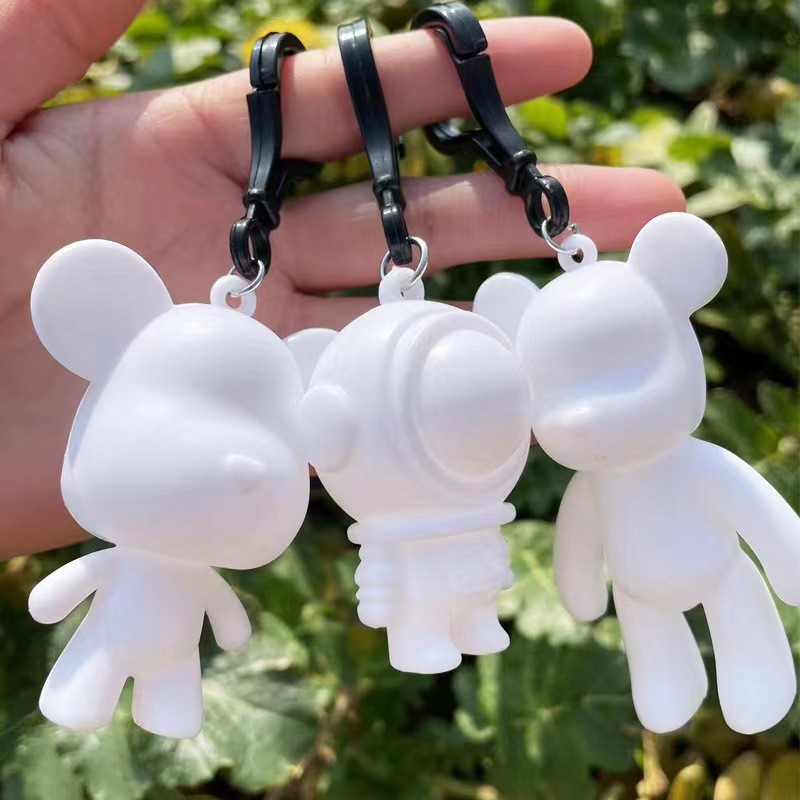 Fluid Violence Bear White Embryo Keychain | Shopee Malaysia