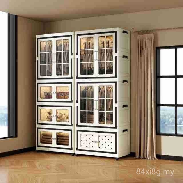 Kabinet simpanan mudah alih lipat isi rumah banyak lapisan kabinet ...