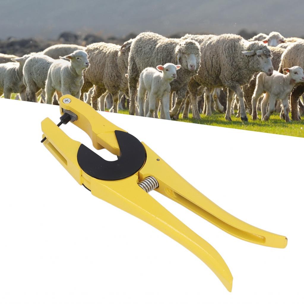 Rubikcube Ear Tag Plier Galvanized Iron Yellow Pig Cattle Sheep ...