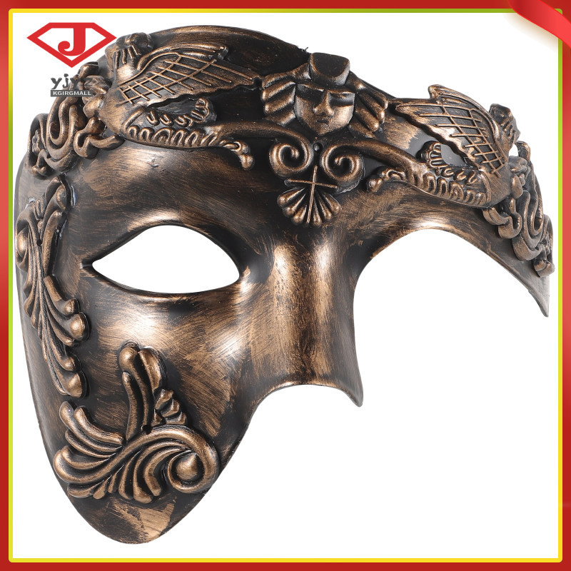 Mask Masquerade Masks Men Roman Soldier for Cosplay Halloween Warrior ...