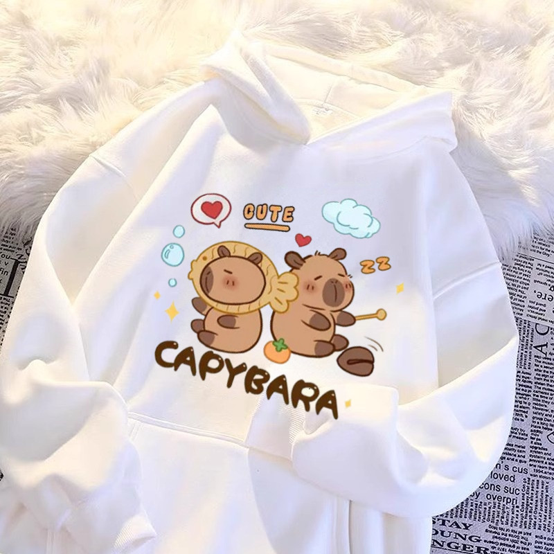 【Capybara Hoodie】2-14Y Kids Hoodie Cute Bear Print Baby Boys Girls ...