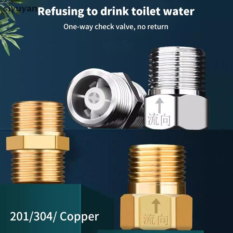 Si Male Female Check Valve One Way Non-return Valve Water Heater Toilet ...