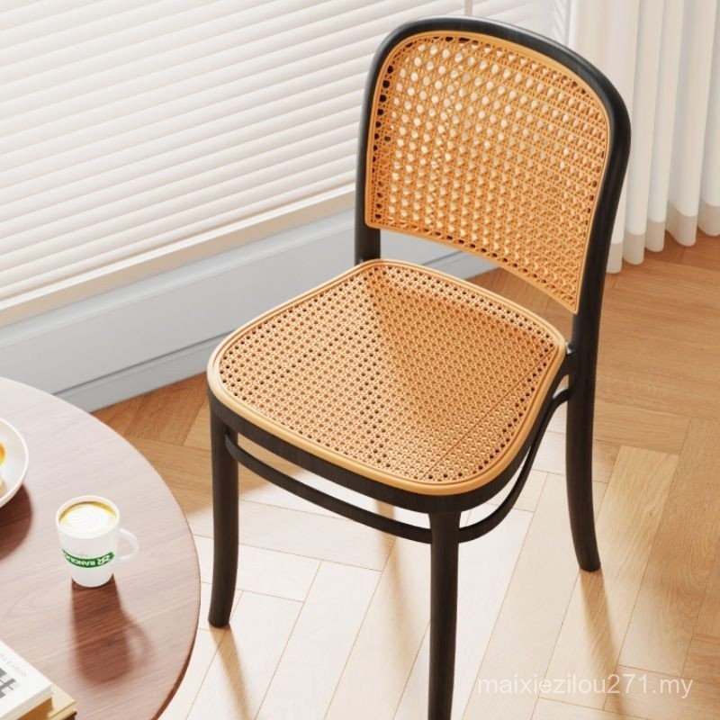 Plastic Nordic Rattan Chair Stacking Medieval Backrest Chair Outdoor ...