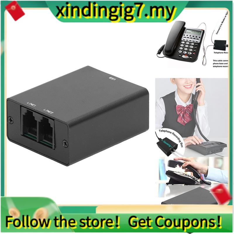 【IN STOCK】Mini Analog Telephone Voice Recorder, Landline Recorder with ...