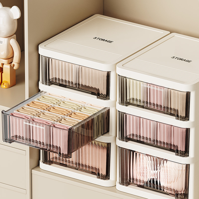 Kotak simpanan rumah jenis laci plastik lut sinar pakaian rumah tangga ...