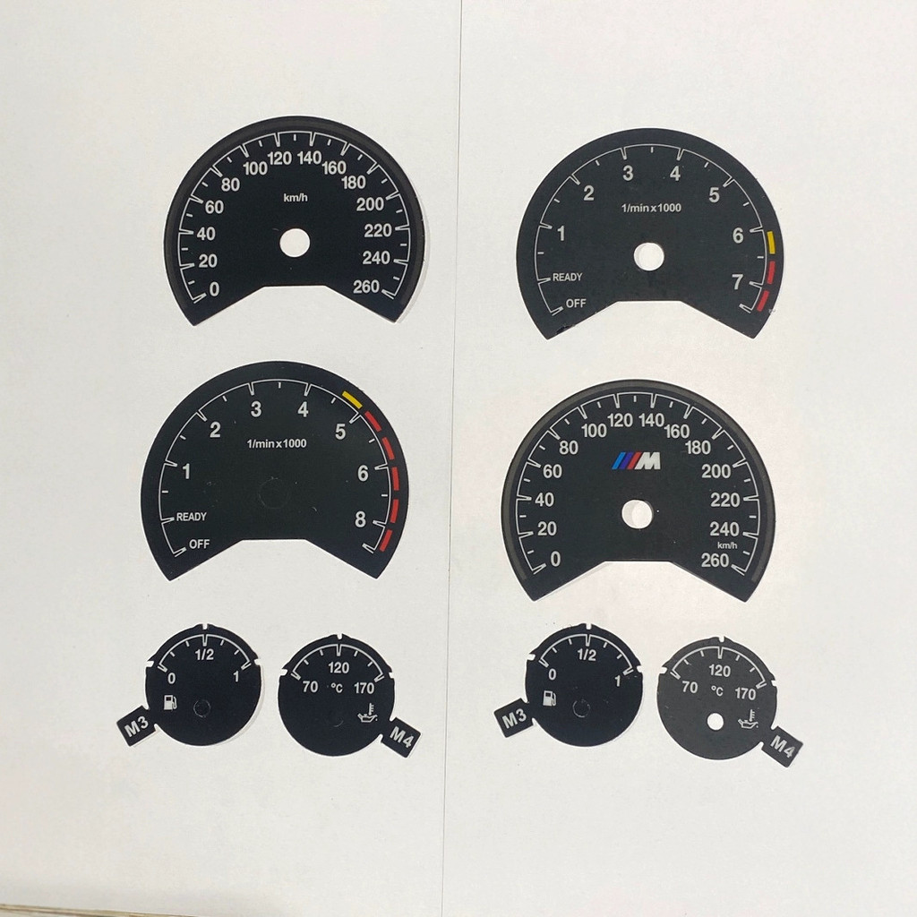 Pvc Car Panel Dashboard Revolving Speed Surface Sticker Macrometer Film ...