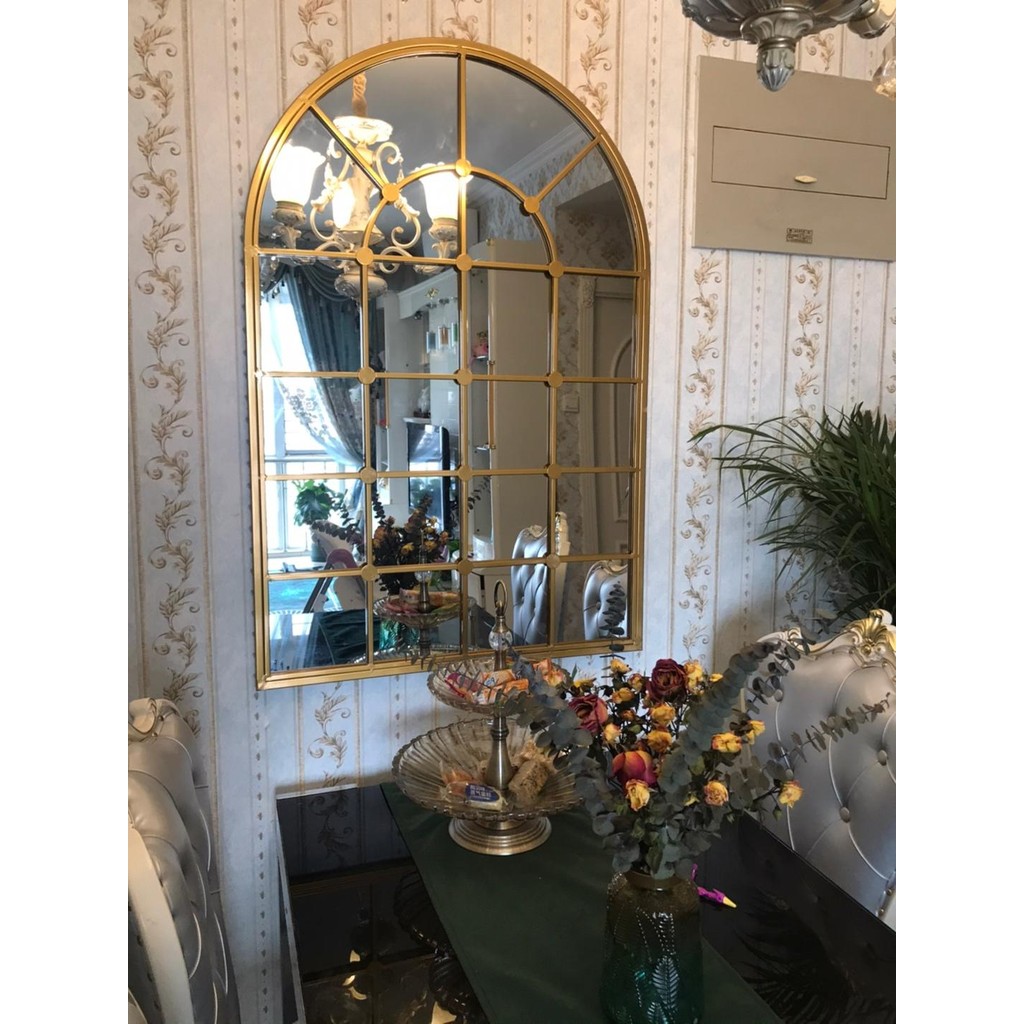 Cermin Tingkap Palsu Gaya Eropah Hiasan Dinding Besi Tingkap Berbentuk ...