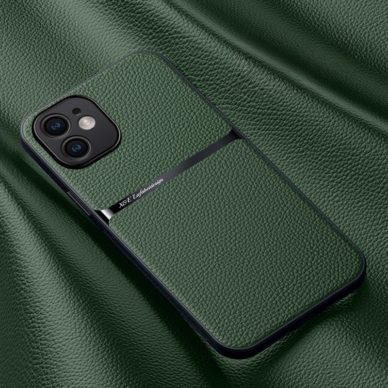 For iPhone 12 Pro Max Casing 11 X XS XR Leather Phone Case with ...