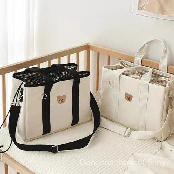 Korea Korea ins Mommy Bag Cartoon Bear Mommy Bag Canvas Outing ...