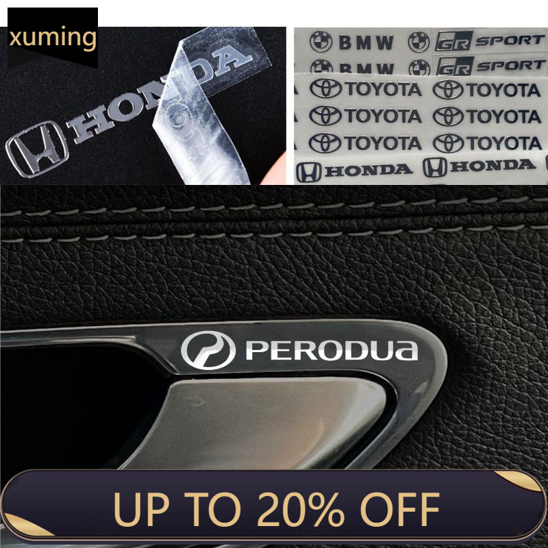 XM Perodua Car Logo 3D Exterior Metal Sticker Car Interior Decorative ...