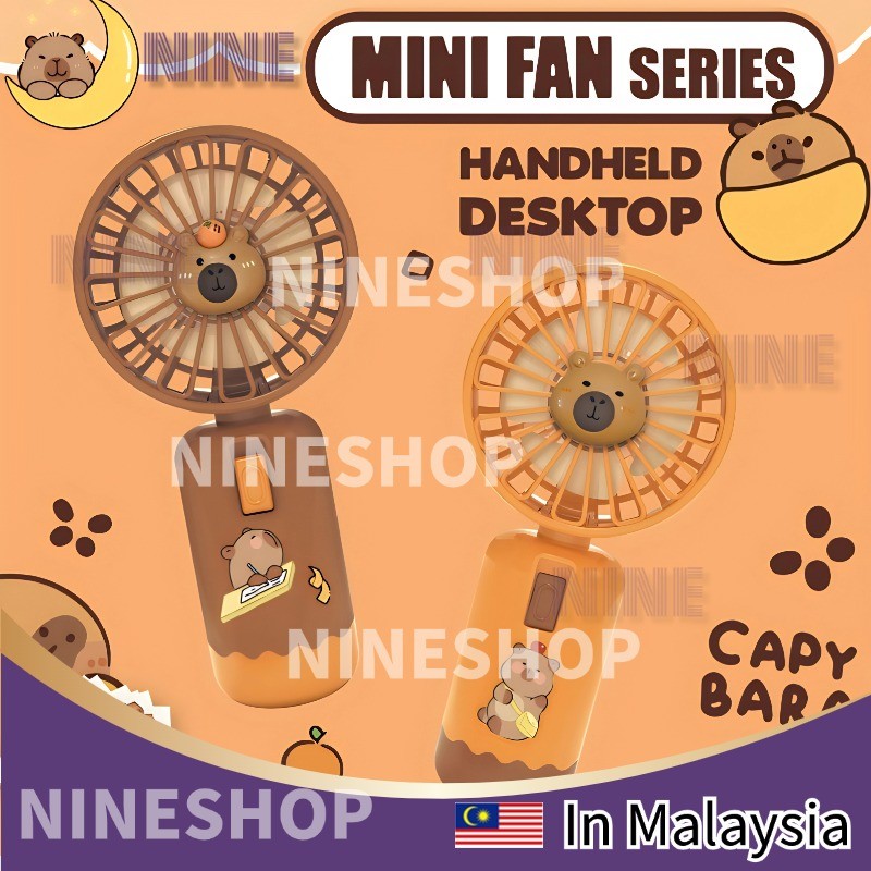 Capybara Kuromi Portable USB Mini Fan Cinnamoroll Melody Kipas Mini ...