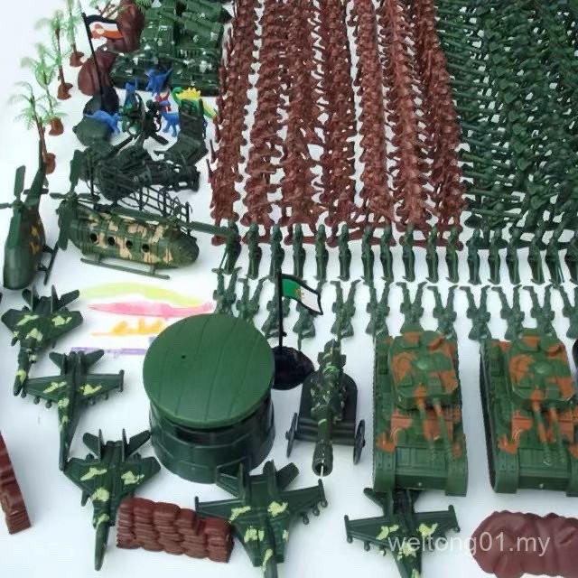 Classic Little Green Man Military World War II Nostalgic Soldier Model ...