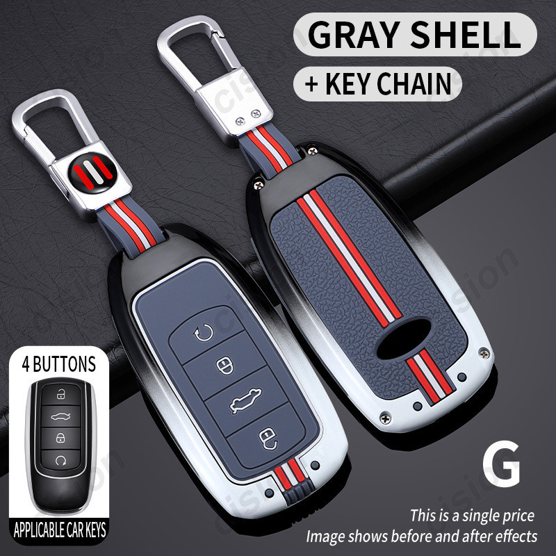 Zinc Alloy Luminous Silicone Smart Keyless Car Key Fob Case Remote ...