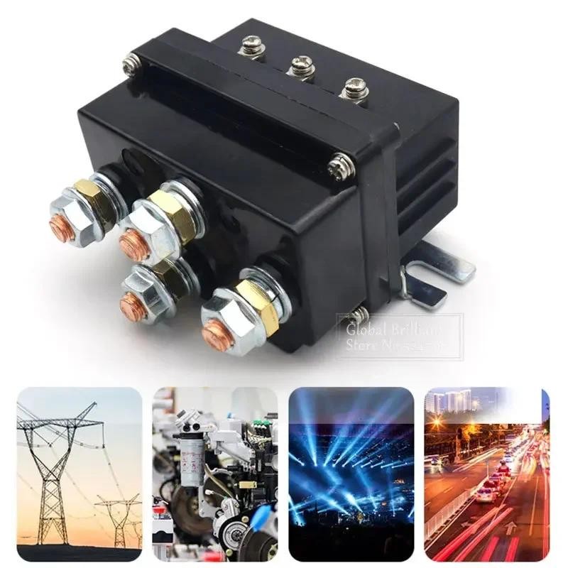 Universal 12V/24V 500A Contactor Winch Control Solenoid Relay Electric Wireless Remote Control ...