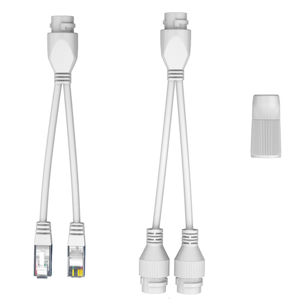 keepdreaming Waterproof Ethernet POE Splitter Combiner Adapter Run 2 IP ...