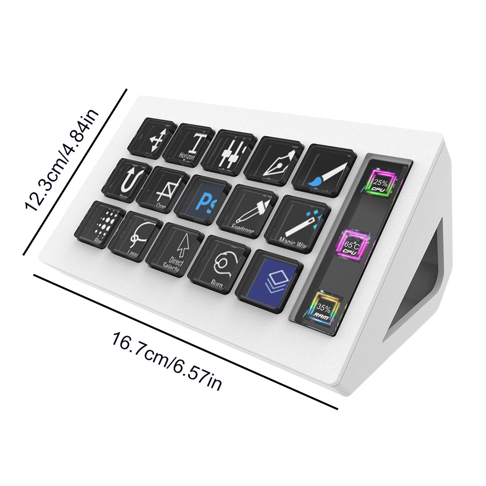 For StreamDeck Mini Live Content Creation Controller 15 Customizable LCD Keys [freestyle01.my ...