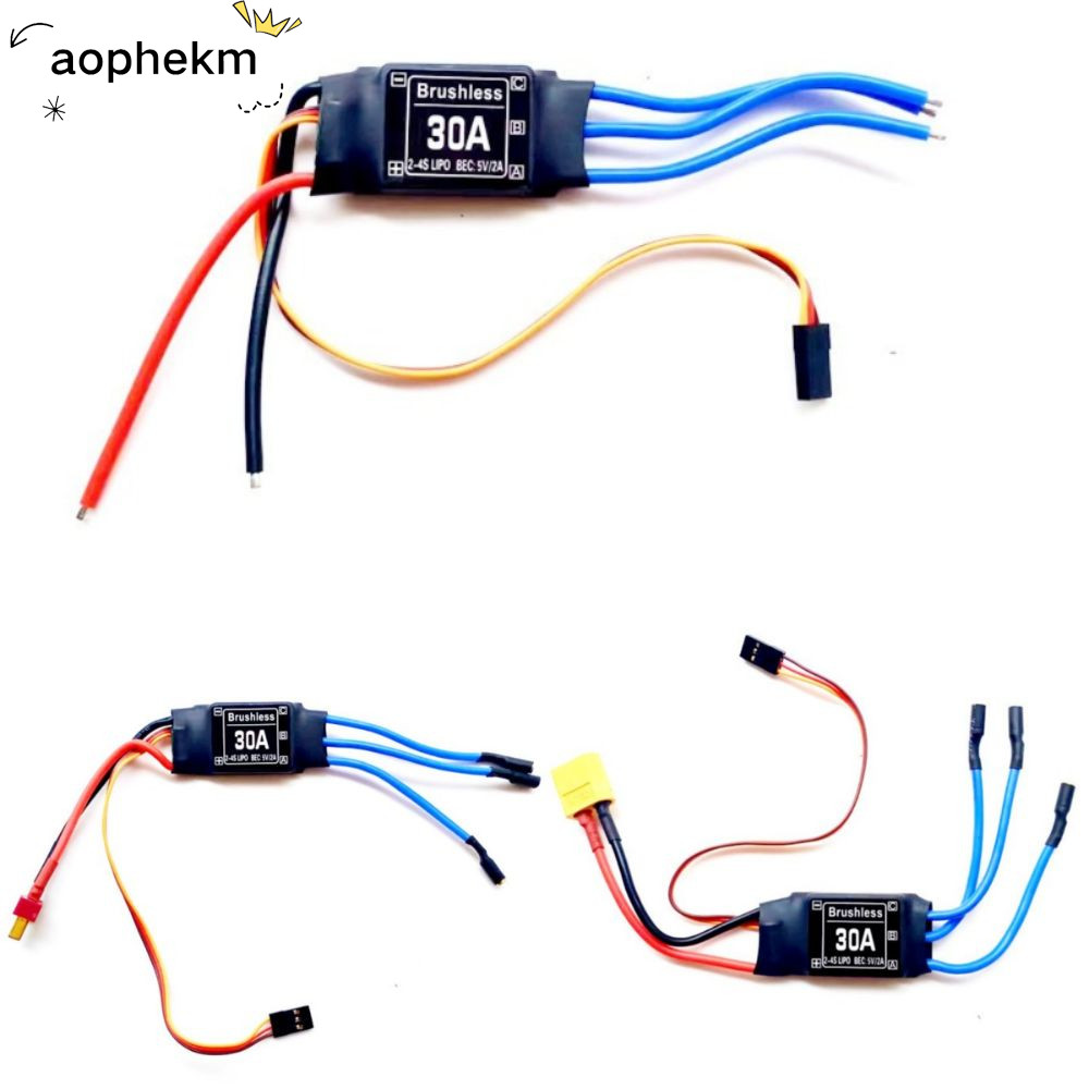 AOPHEKM Brushless ESC, 30A 40A 2-4S Electronic Speed Controller, 5V 3A UBEC 3.5MM Banana Head ...