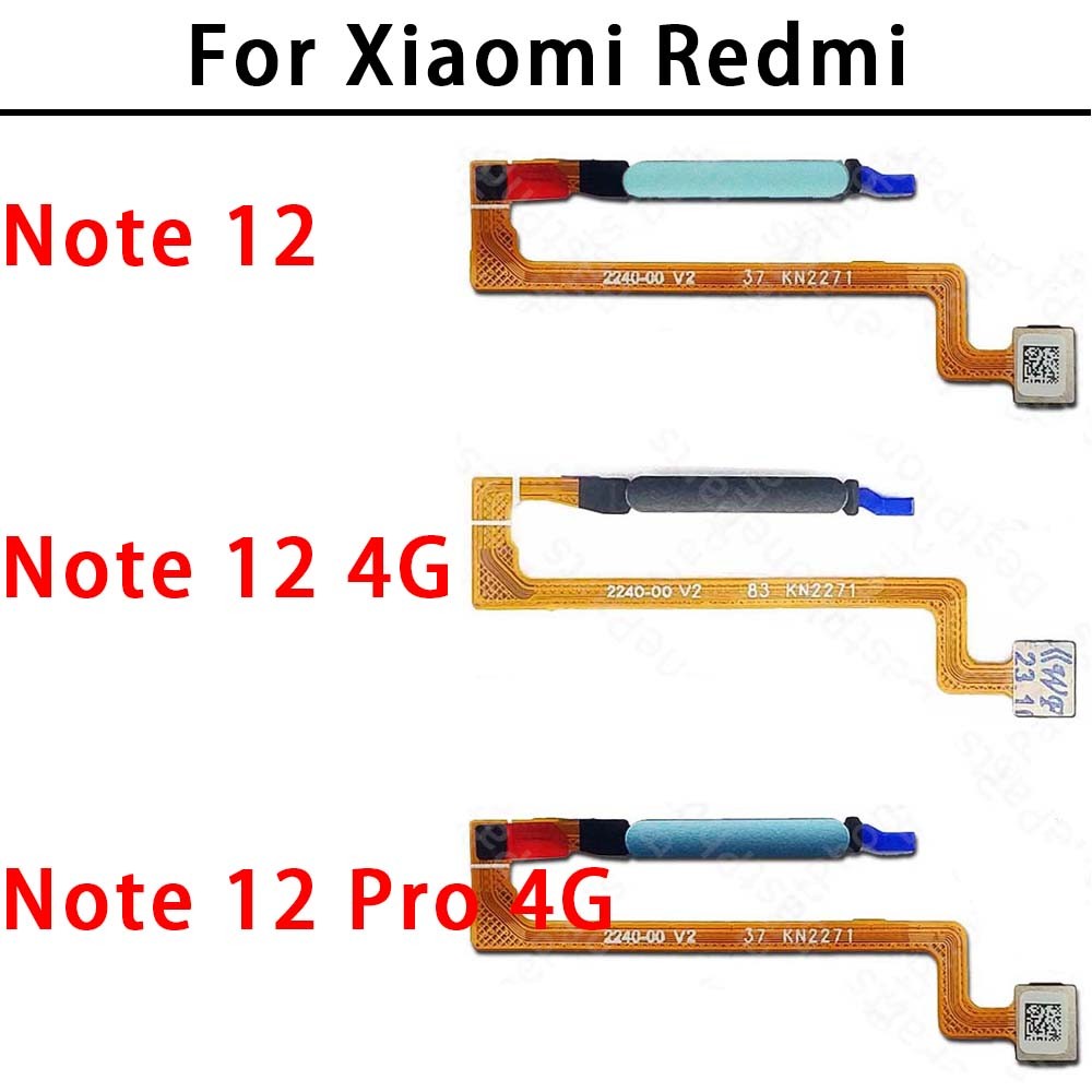 Original Fingerprint For Xiaomi Redmi Note 12 Pro 4G Note12 Finger ...