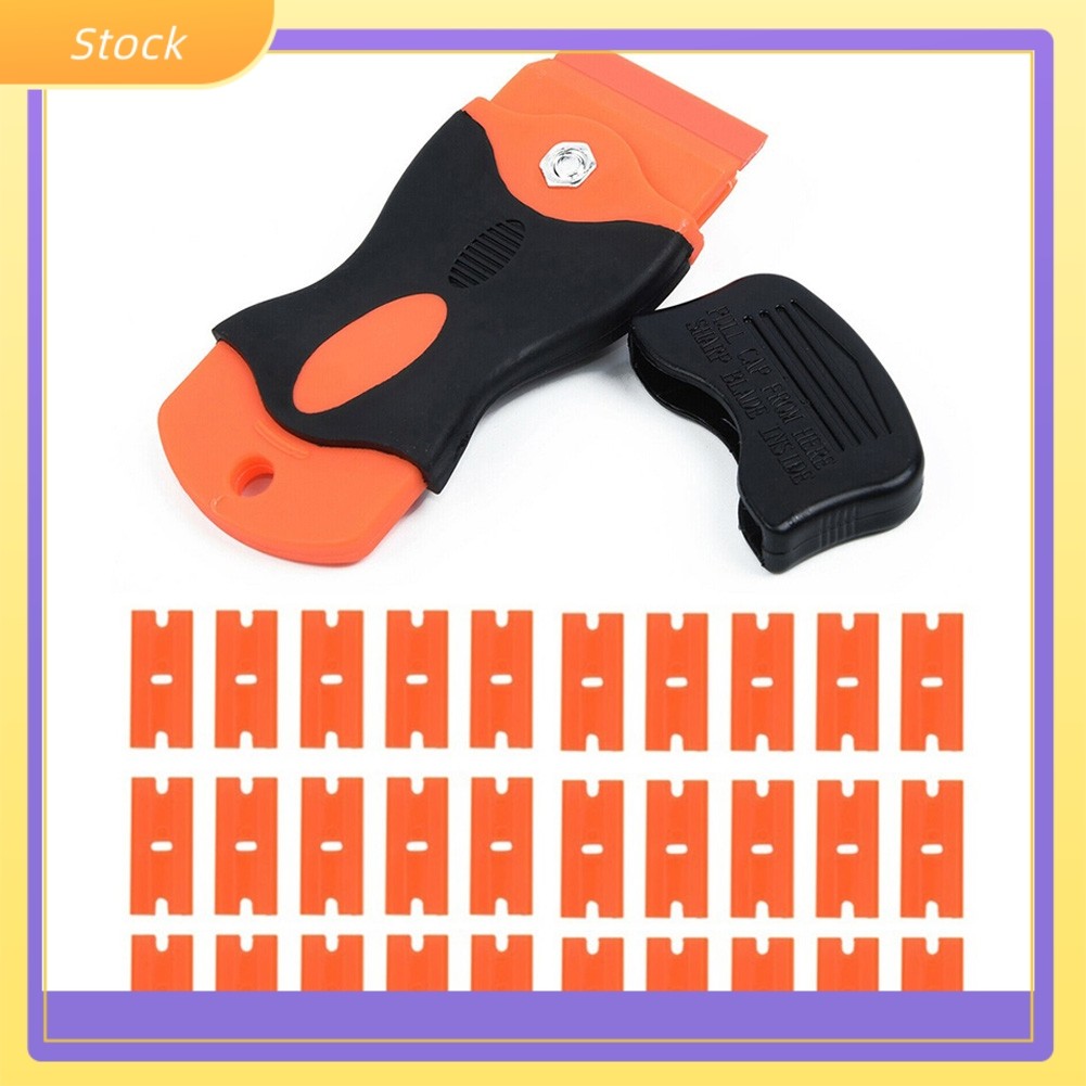 [ELECT] Scraper Plastic Razor Blade Paint Glue Remove Adhesive Scraper ...
