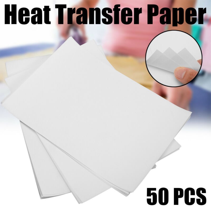 (MULSTORE) 50pcs A4 Iron On Heat Transfer Paper Press Kit For Light T ...