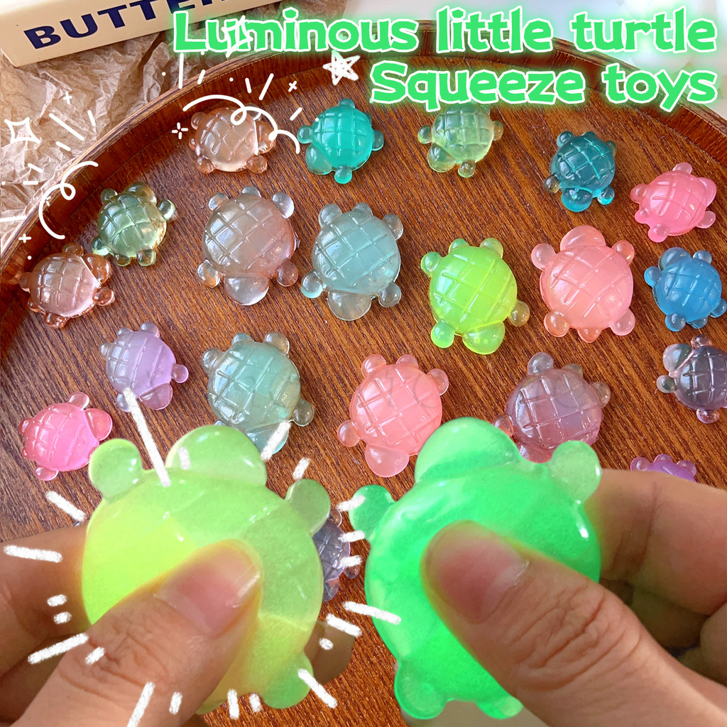 Noctilucent Turtle Squishy Fidget Toy - for Children - Multicolor ...