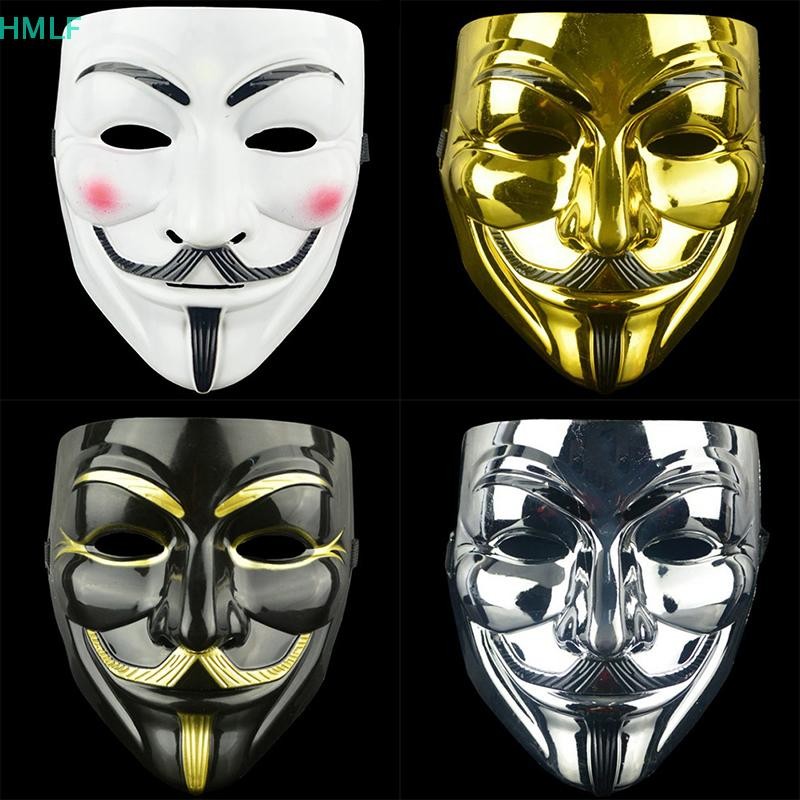 【HM】 Anonymous Vendetta Guy Fawkes Hacker Face Mask Adults Halloween ...