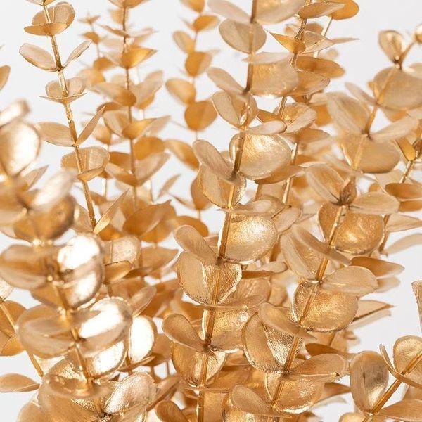 fake eggplant Simulasi daun kayu putih buatan kayu putih emas, tanaman ...