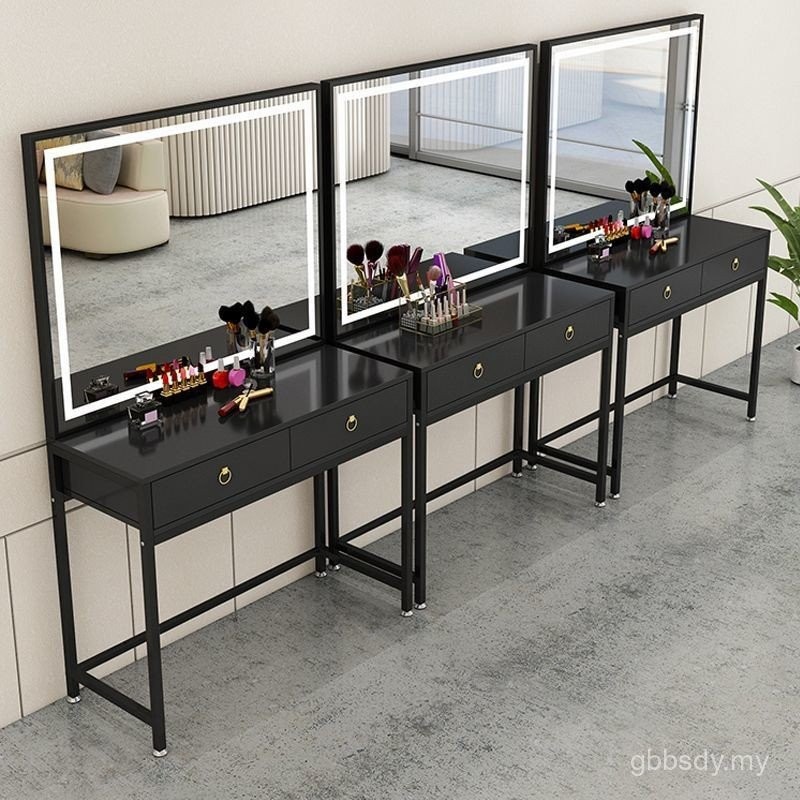 Skrin sentuh yang dipimpin, kedai gunting rambut, meja rias, bangunan ...