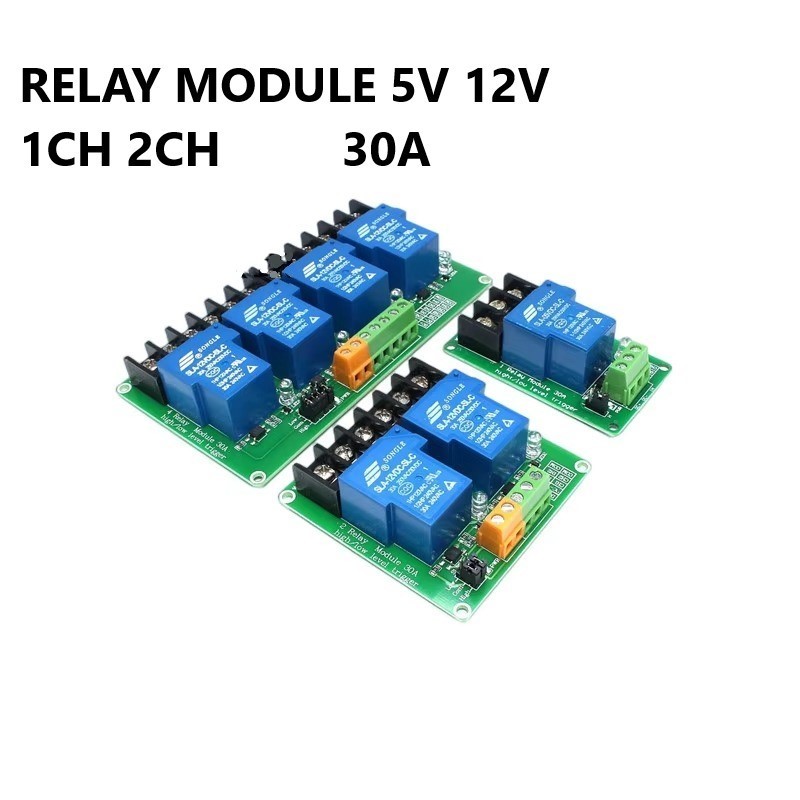 RELAY MODULE 5V 12V 4 CHANNEL 1CH 2CH 30A OPTOCOUPLER ISOLATION | Shopee Malaysia
