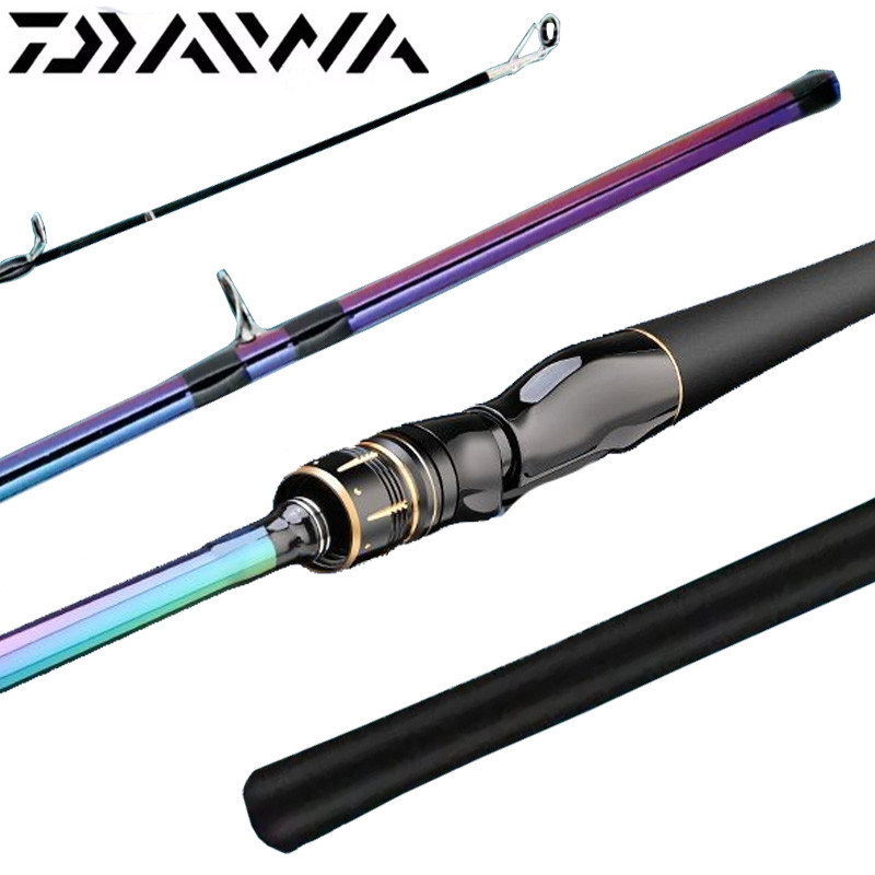 DAIWA Fishing Rod Carbon Fiber Portable 1.6m 1.8m 2.1m Baitcasting ...