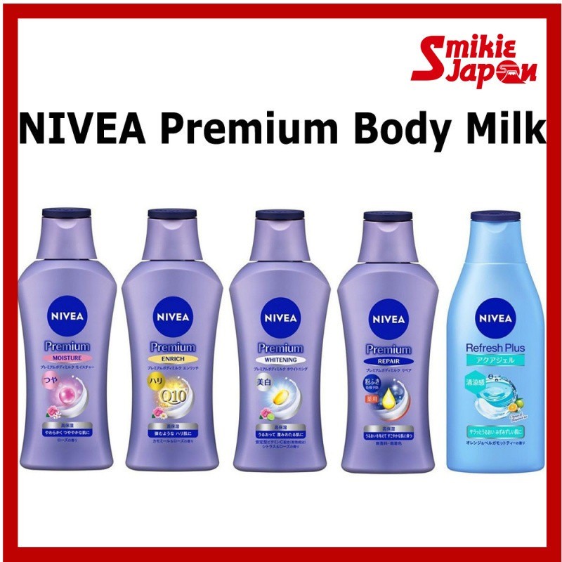 NIVEA Premium Body Milk Moisture/Enrich/Whitening/Repair/ Aqua Moisture Gel - Direct From Japan ...