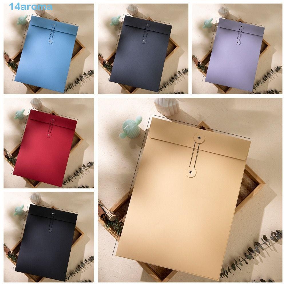 AROMA Vintage Brown Envelopes, A4/A5 Retro Kraft Paper Envelopes, Fresh ...