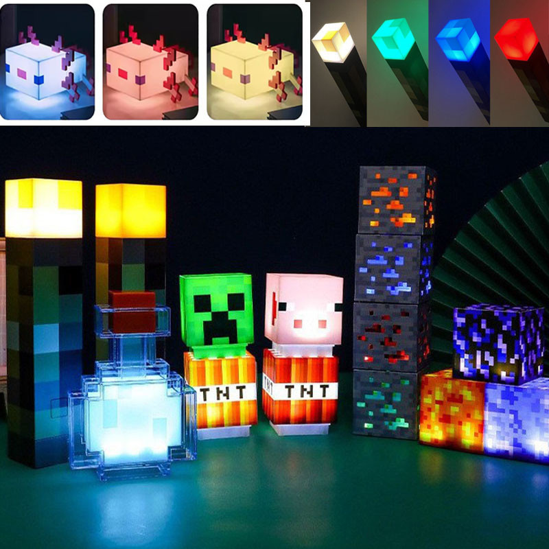 A Minecraft Movie Nightlight Minecraft Torch Lamp Desk Lamp Bedside ...