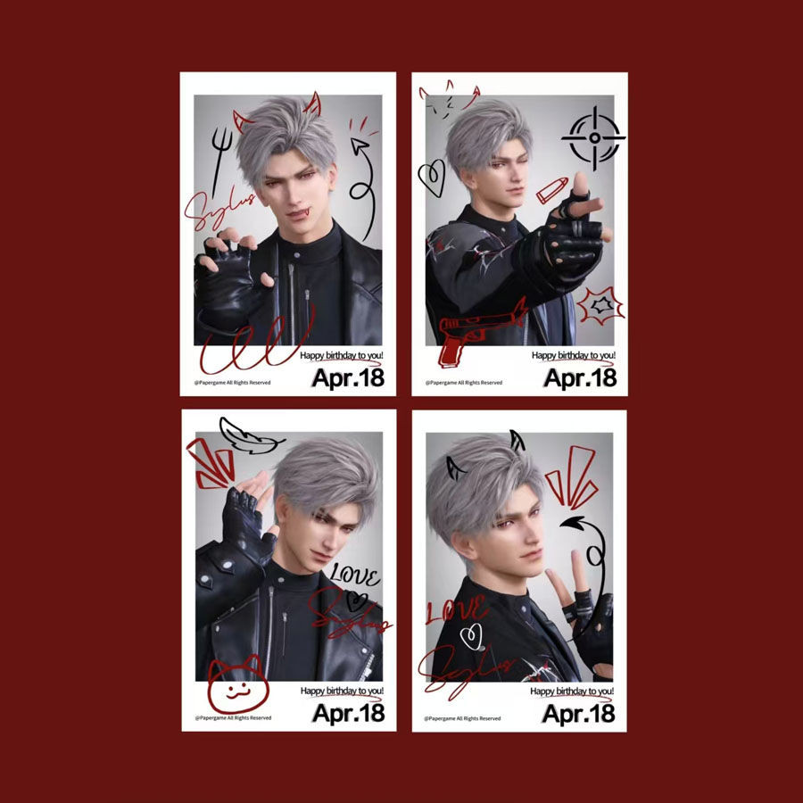 Love and Deep Space Merchandise Qin Che Polaroid Qin Che High-value ...