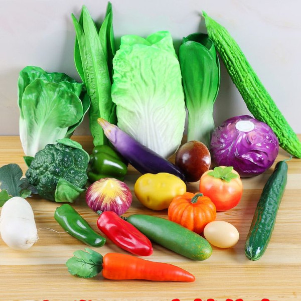 fake eggplant Simulation Vegetable Fruit Props Fake Pepper Chinese ...