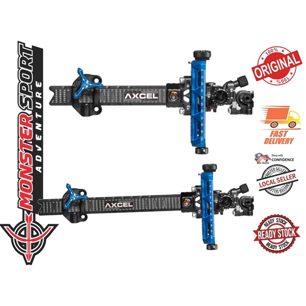 Axcel Archery Sight Achieve XP Pro UHM Diamond Weave Carbon Bar ...