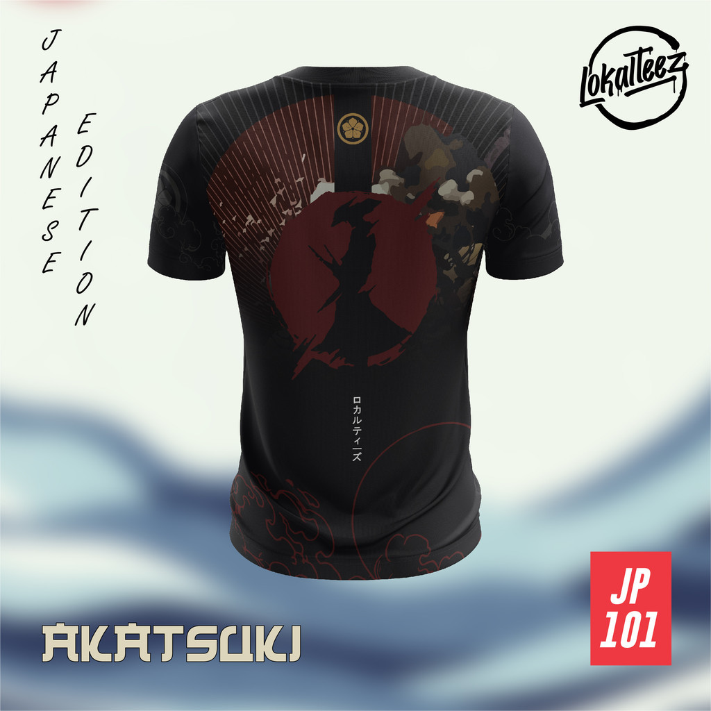 LOKALTEEZ JP101 Japanese NIHON Edition AKATSUKI 150GSM MICROFIBER EYELET JERSEY | Shopee Malaysia