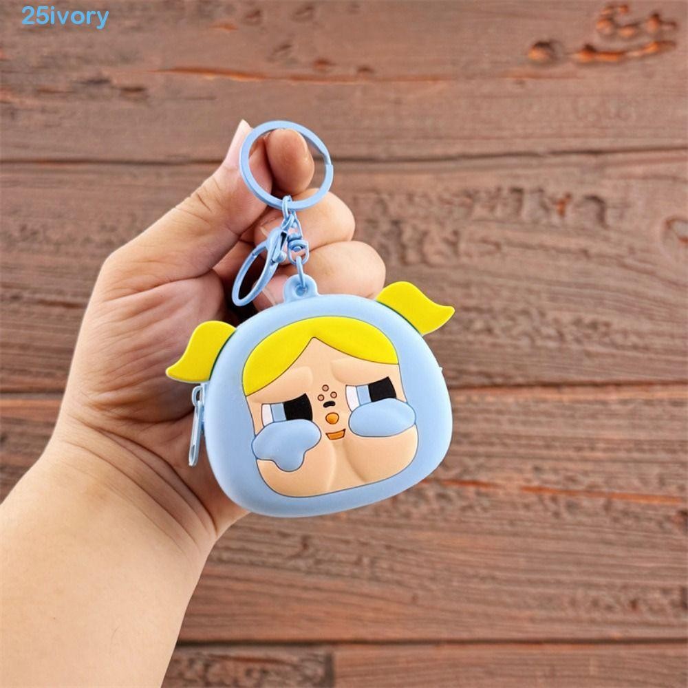 IVORY Cartoon Silicone Coin Purse, Silica Gel Backpack Pendant The ...