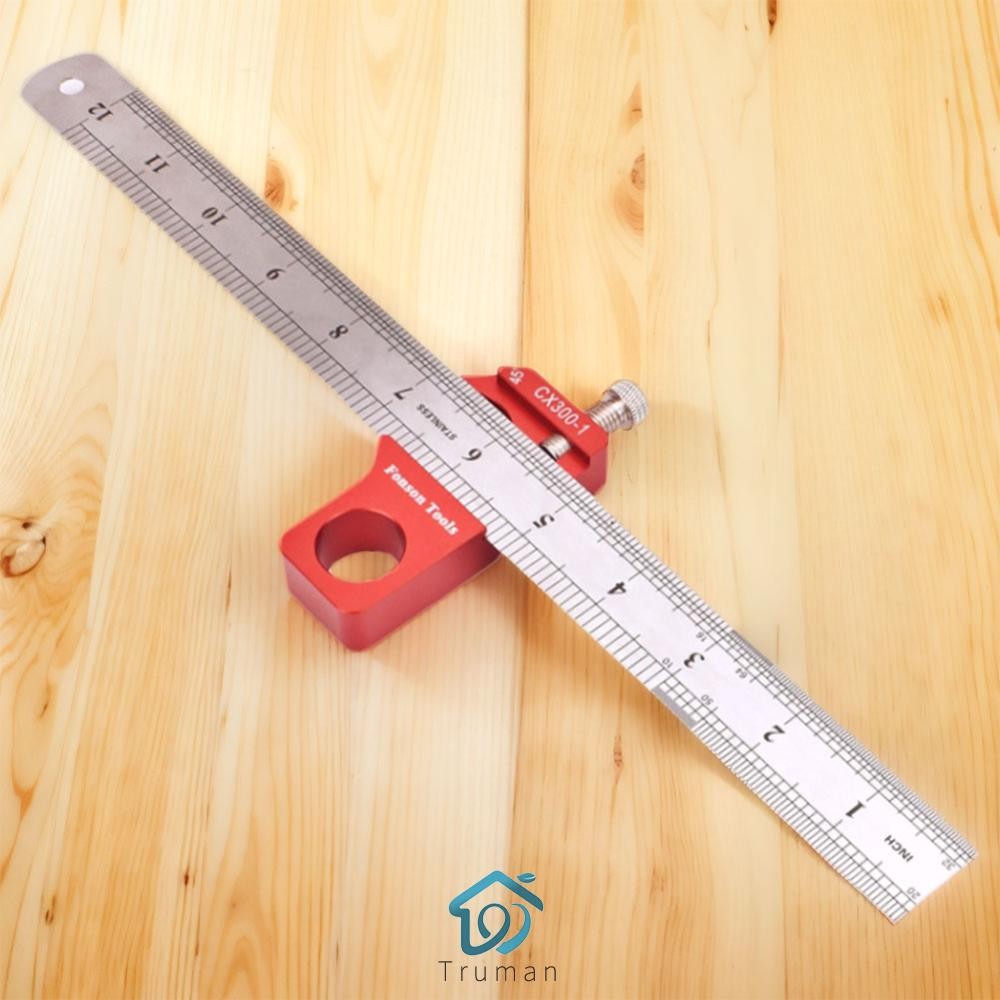 Useful Steel Ruler Positioning Block 45/60/90 Degree Angle Line Marking ...