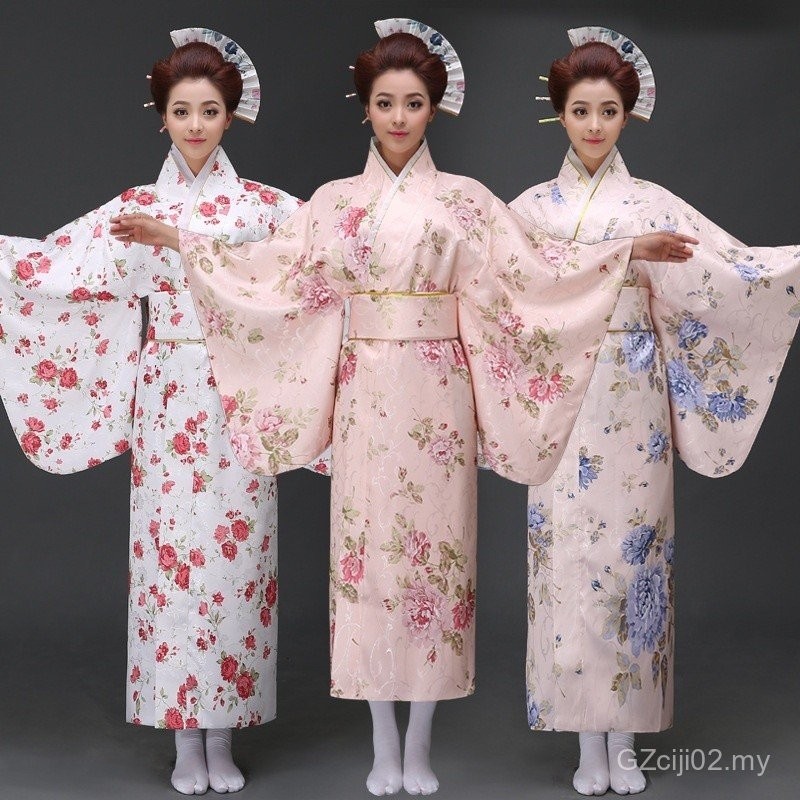 Ladies Traditional Formal Costume Long Kimono Photo Pajamas Bathrobe ...