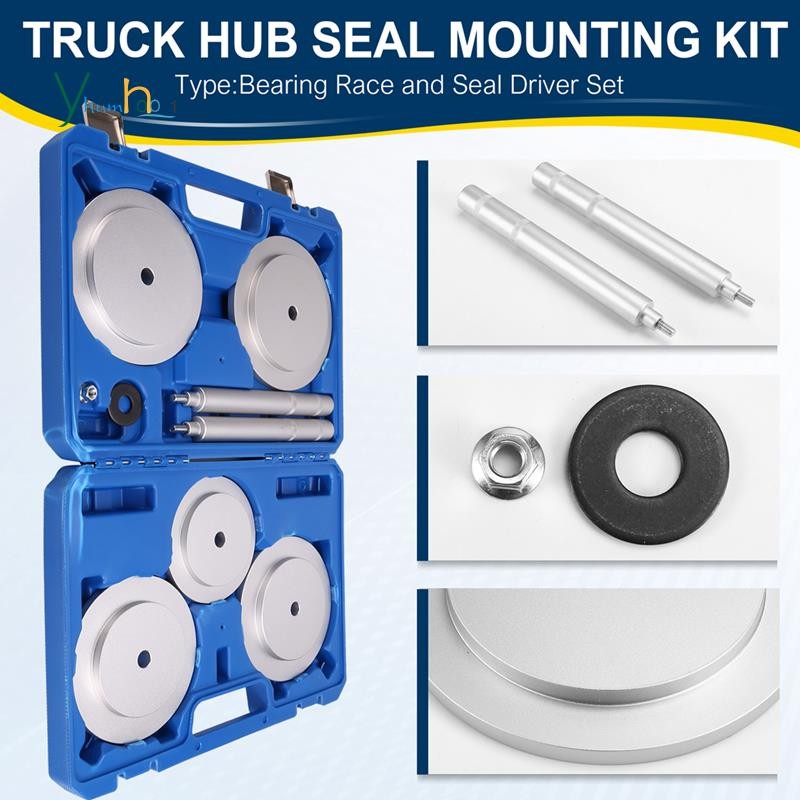 Truck Hub Seal Installer Kit, Bearing Race & Seal Driver Set Heavy Duty ...