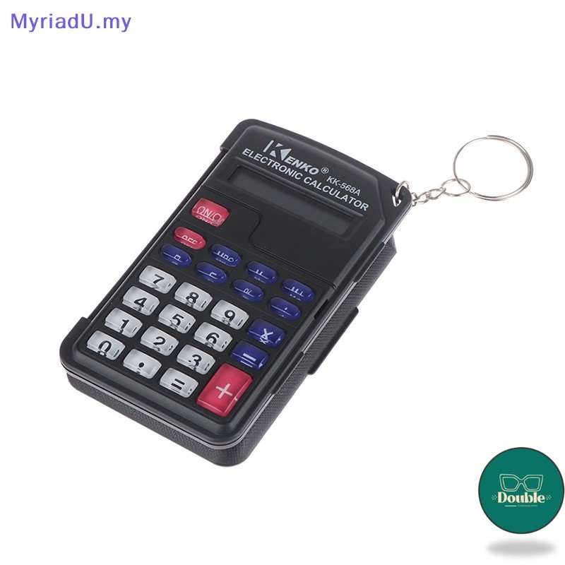 DG Crystal Clear Keys Palm Flip Calculator Pocket Portable Mini Student ...