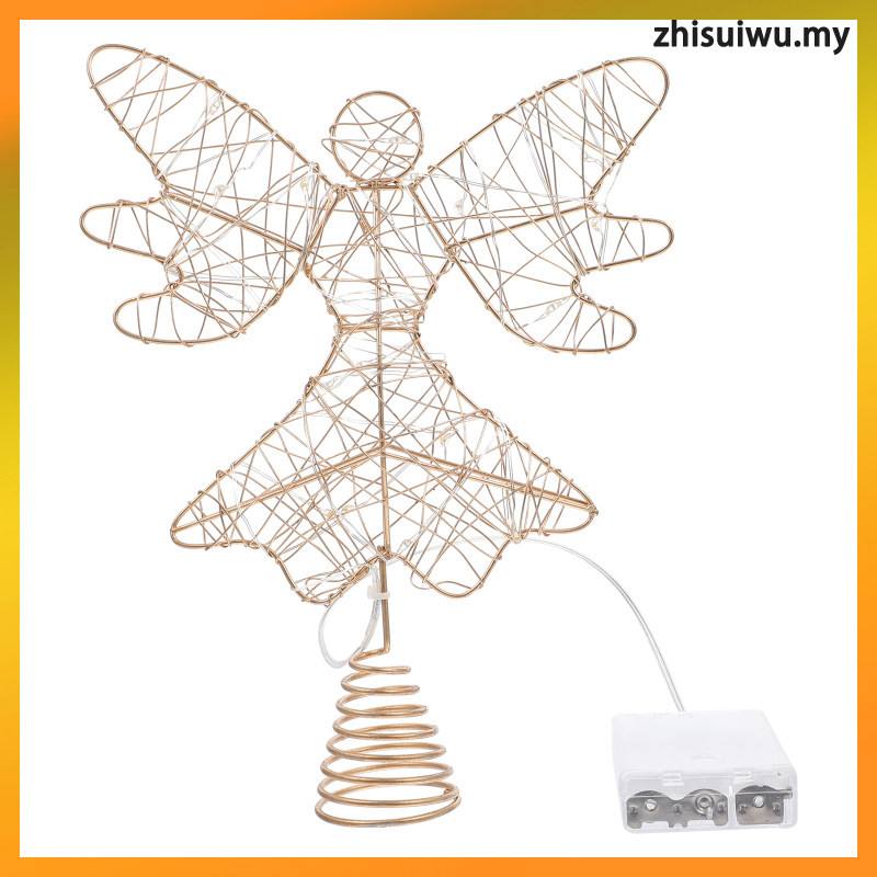 Tree Top Star LED Christmas Topper Angel Ornaments Decor Treetop ...