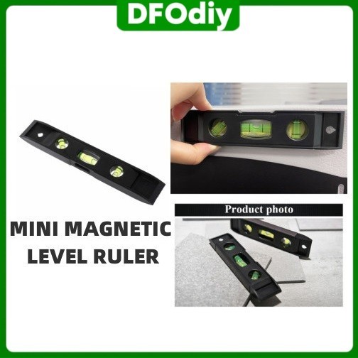 DFOdiy Level Ruler 6" 15mm Mini Magnetic Spirit Level Water Level Ruler ...