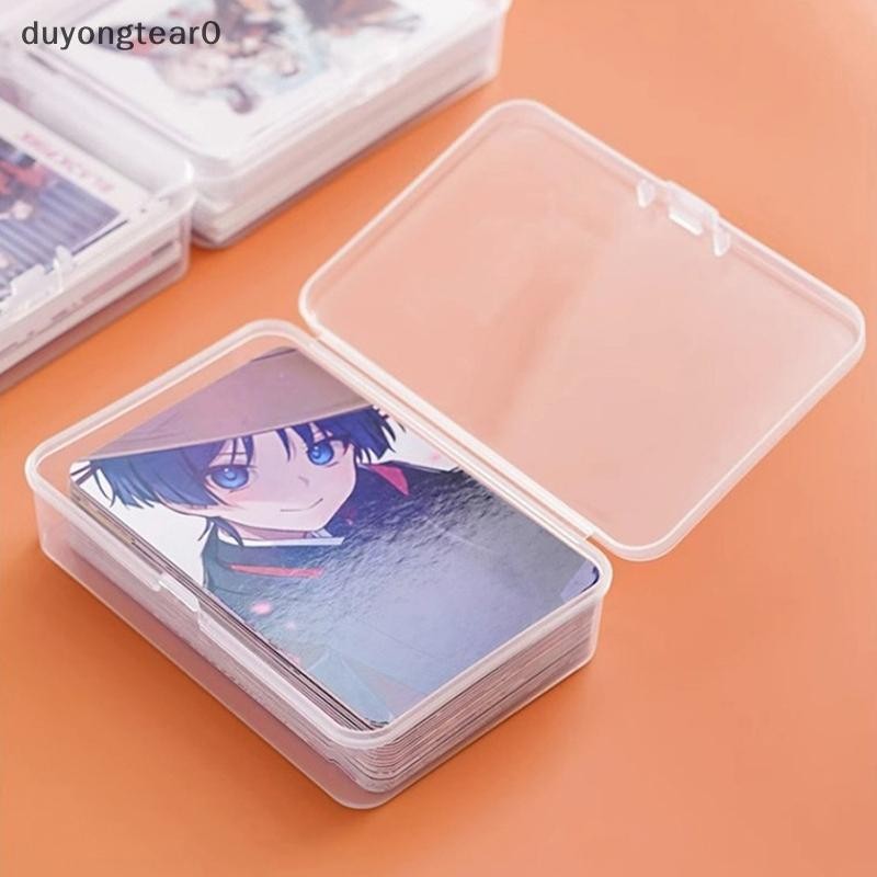 (duyongtear0) New Transparent Plastic Storage Box Photocards Small Card ...
