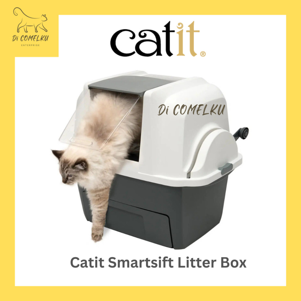 (Upgraded Airsift Version) Catit Smartsift Hooded Cat Litter Box Cat ...
