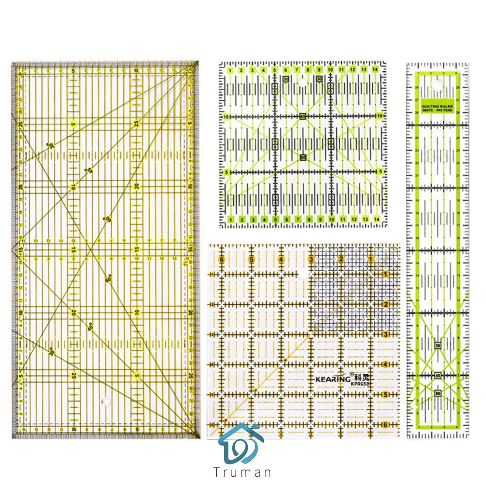 Acrylic Patchwork Ruler Double Color Quilting DIY Sewing Drawing Tools ...